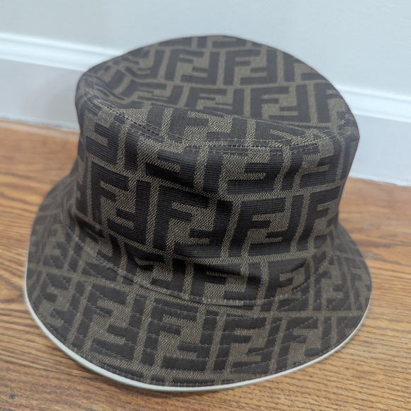 Fendi | Accessories | Fendi Brown And Black Bucket Hat | Poshmark